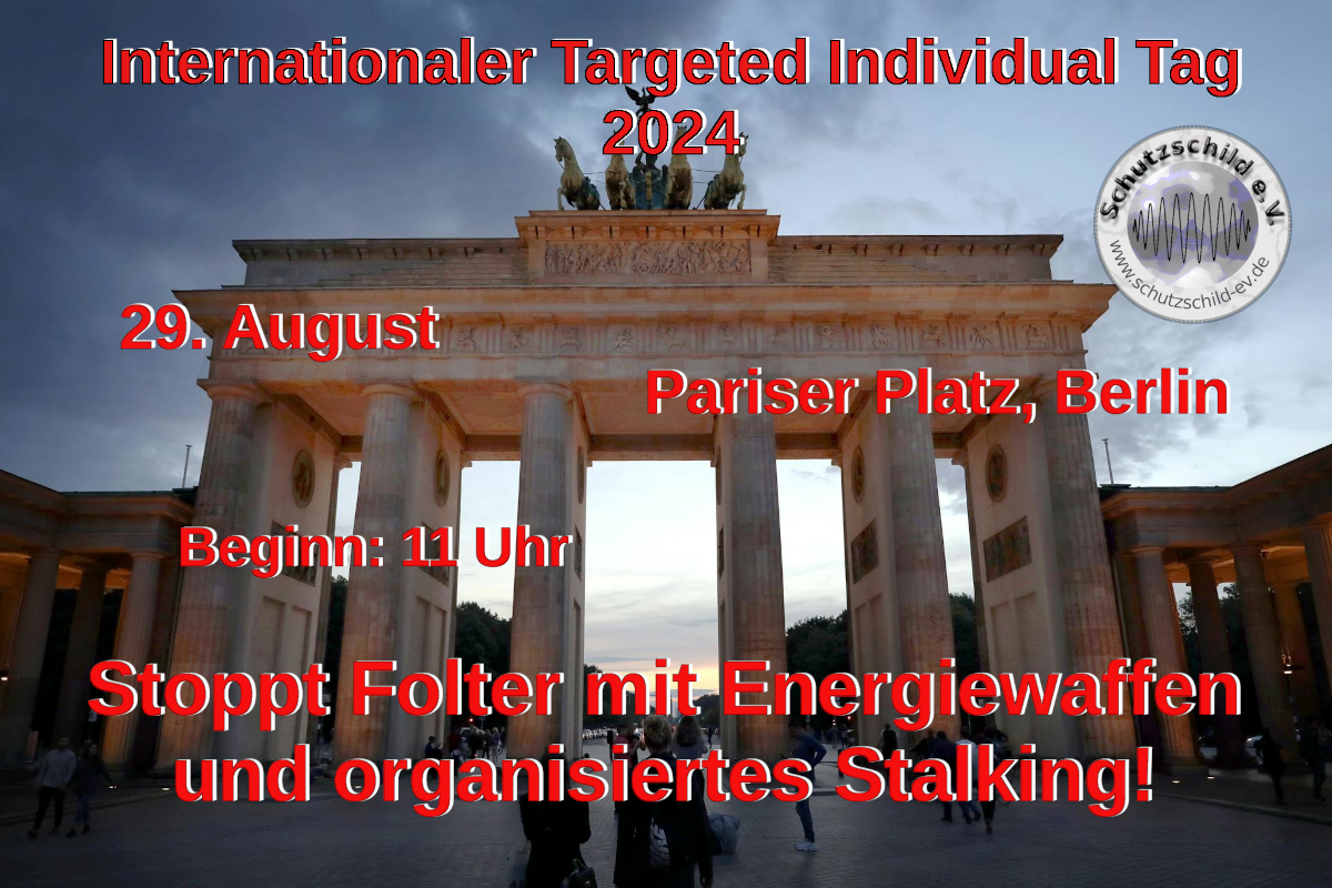 Internationaler Targeted Individual Tag 2024 – Schutzschild e.V.